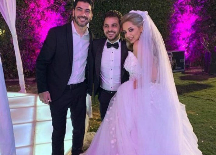 بالفيديو رقص مي حلمي ومحمد رشاد بحفل زفافهما على أغنية هشام عباس خبر